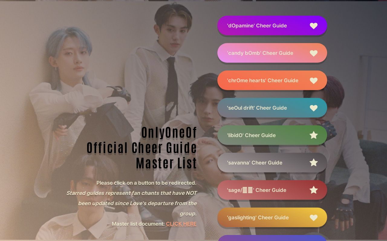 OOO Cheer Guides